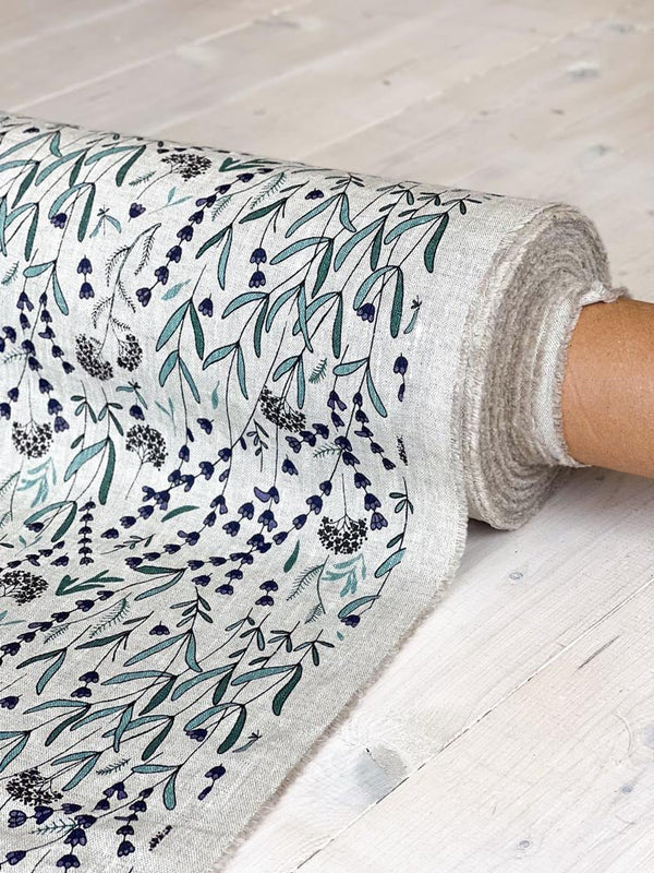 Lavender Linen Fabric, Style 1