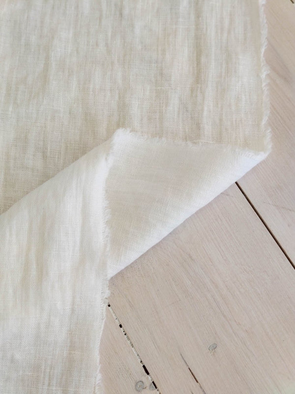 Off White Linen Fabric - earthytextiles