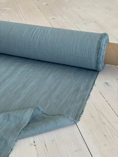 Winter Sky Linen Fabric